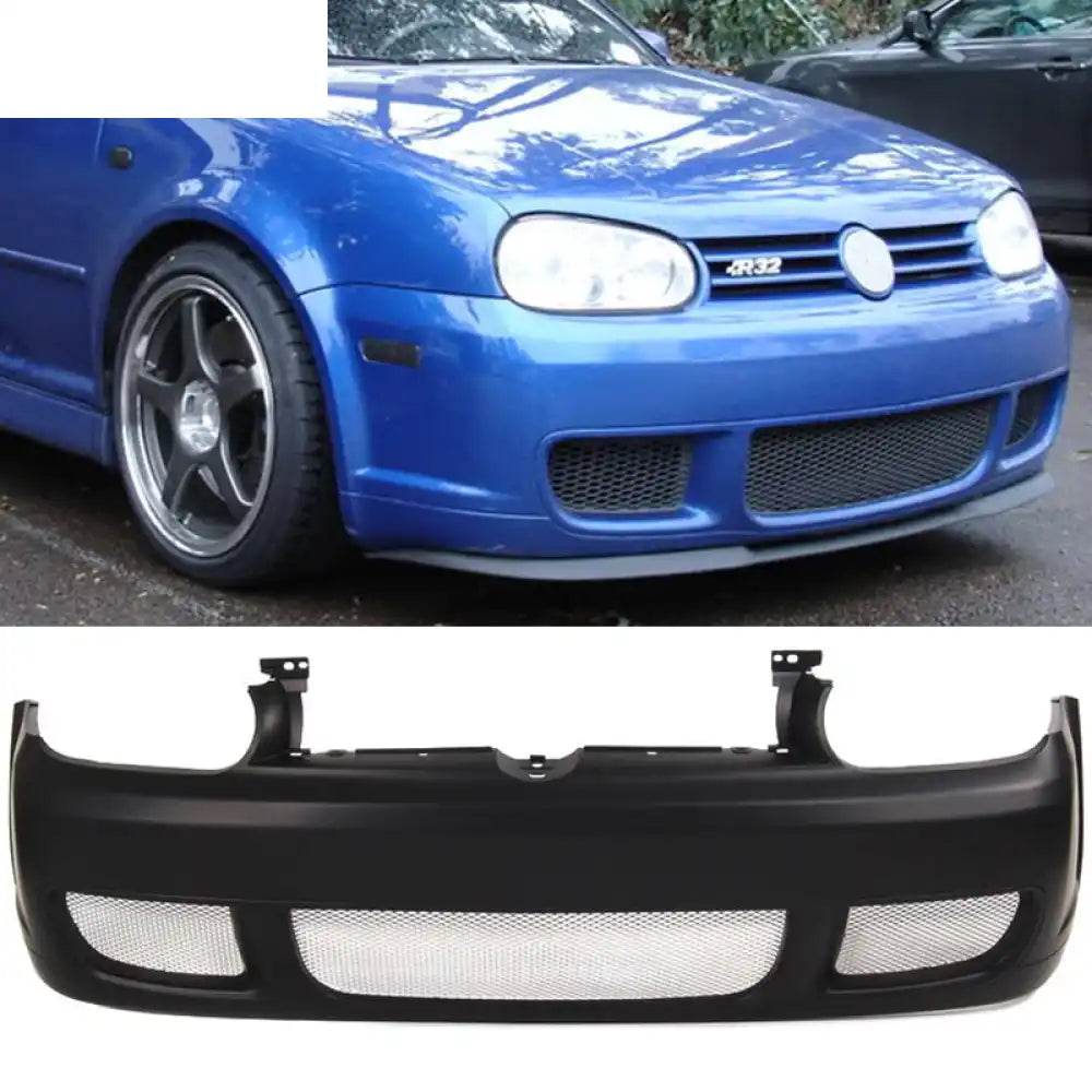 1999-2005 Volkswagen Golf MK4 R32 Style Unpainted Front Bumper Cover ...