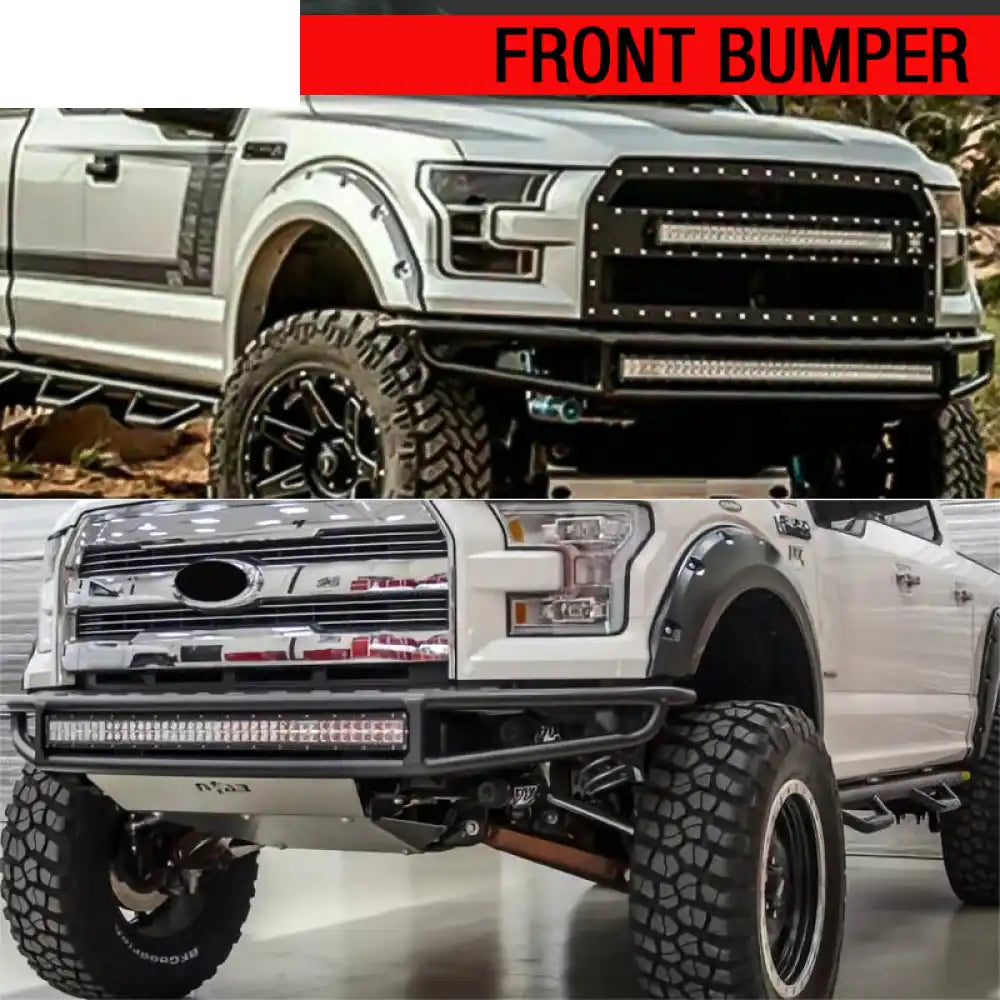 2015-2022 Ford F-150 Off-Road Textured Front Bumper Guard – Midwest Bumpers