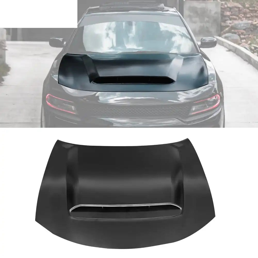 2015-2023 Dodge Charger Hood w/ Vent Demon Style Car Hood Aluminum ...