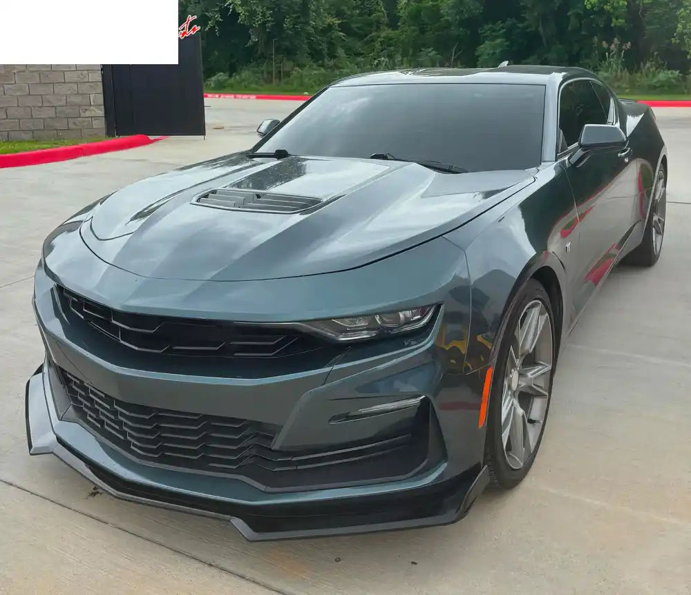 2019-2024 Chevy Camaro SS Unpainted Front Bumper DRL Gloss Black Lip ...