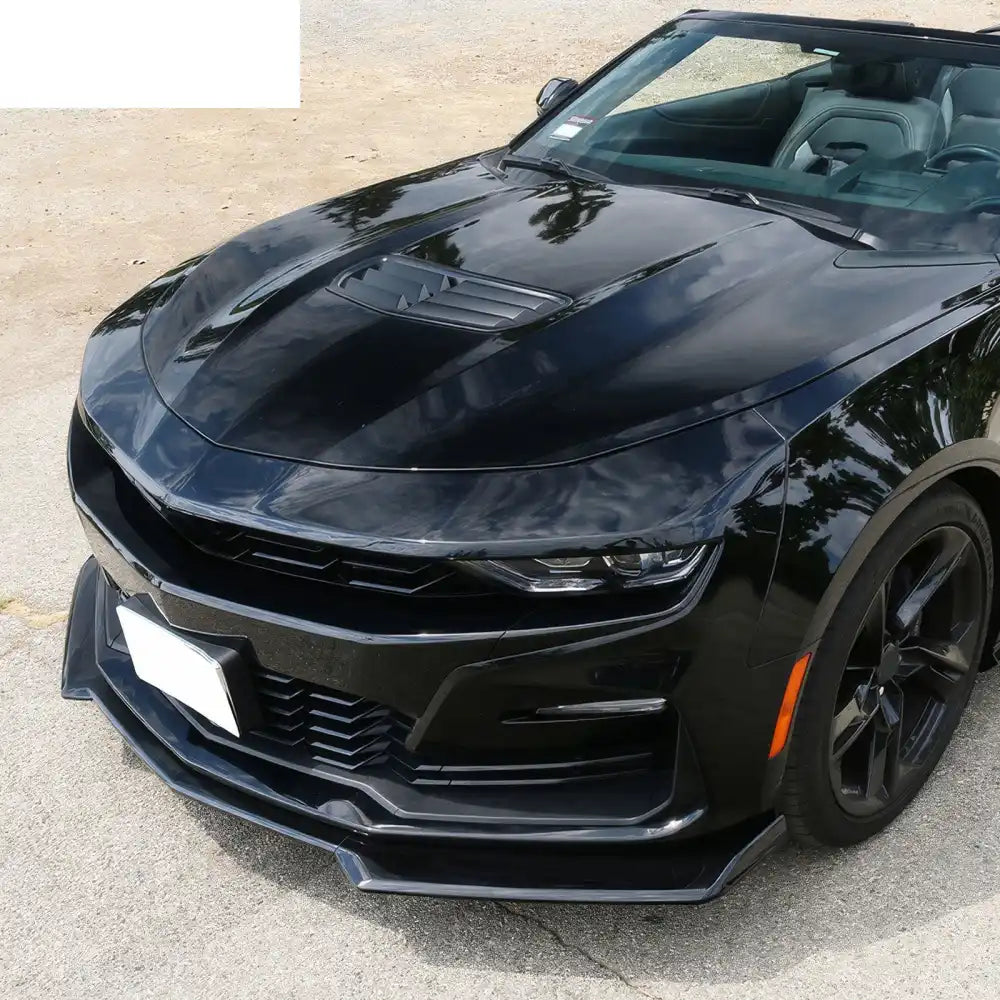 2019-2024 Chevy Camaro SS Unpainted Front Bumper DRL Gloss Black Lip ...