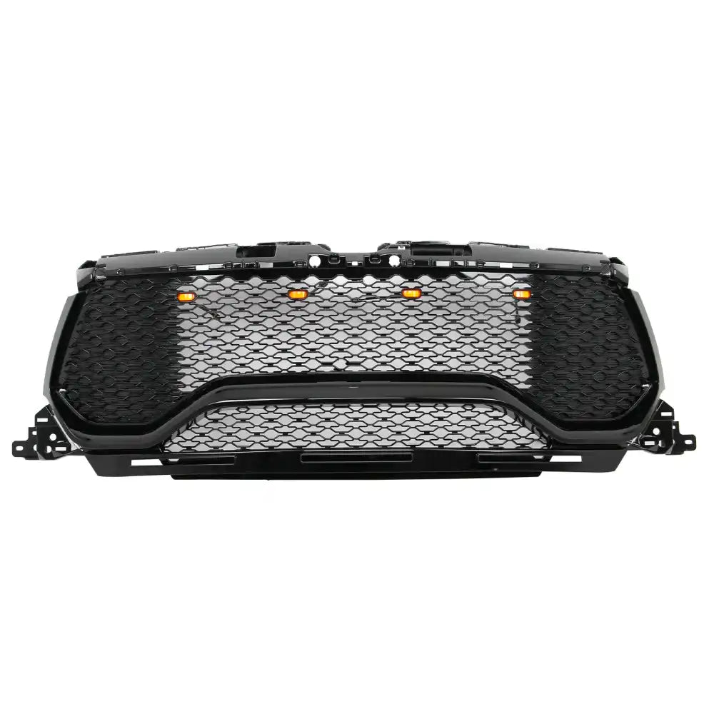 2019-2024 Ram 1500 TRX Style Gloss Black Front Bumper Hood Grille ABS ...